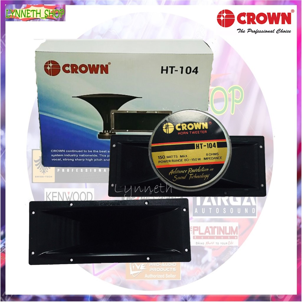 CROWN HORN TWEETER HT-104 150 WATTS | Shopee Philippines