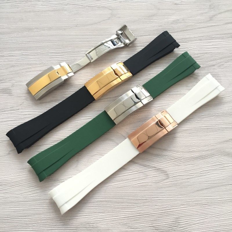 Replacement Rolex rubber GMT 2 black blue rubber watchband rolex ...