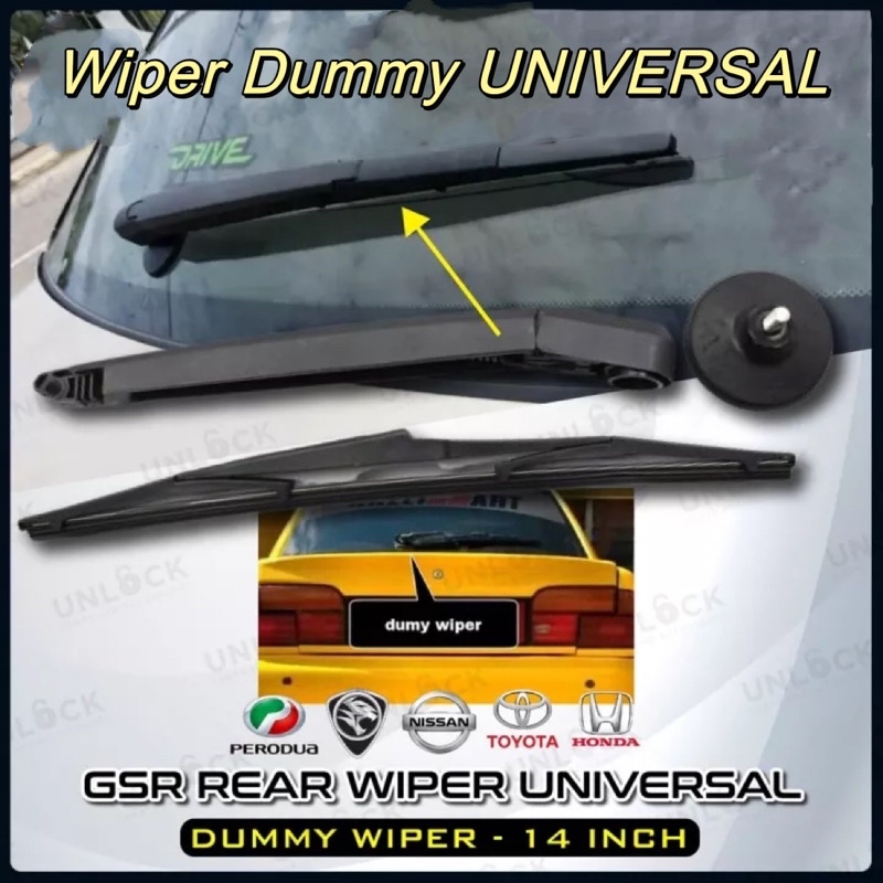 EVO Rear Glass Dummy Wiper Wira Waja KE70 Saga Iswara Kereta Sedan saga ...