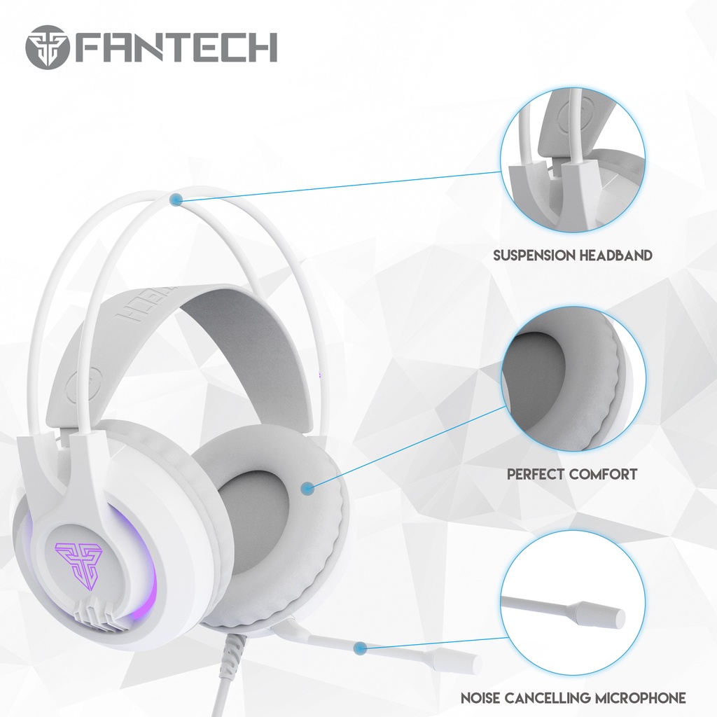 Fantech Space Editon HG20 Chief II RGB Gaming Headset Headphones with ...