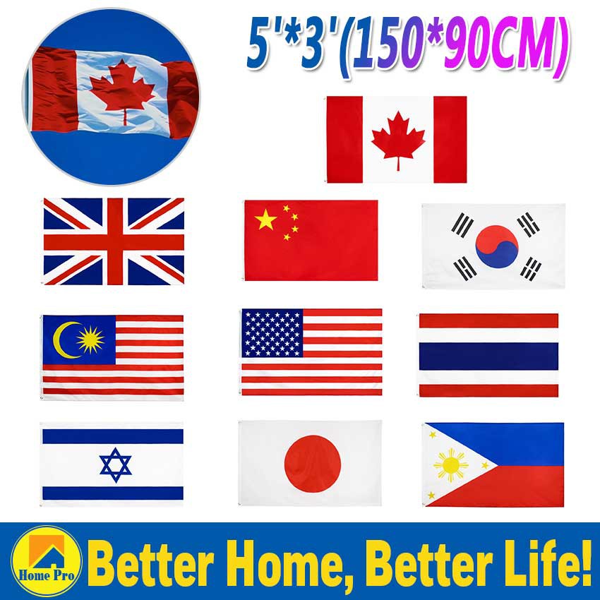 150*90CM National Flag CHINA/UK/USA/KOREA/JAPAN/PHILIPPINES/ISRAEL ...