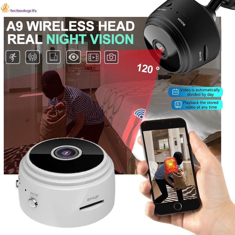 1080P HD A9 CCTV camera Mini Camera Wireless WiFi Camera IP Network ...
