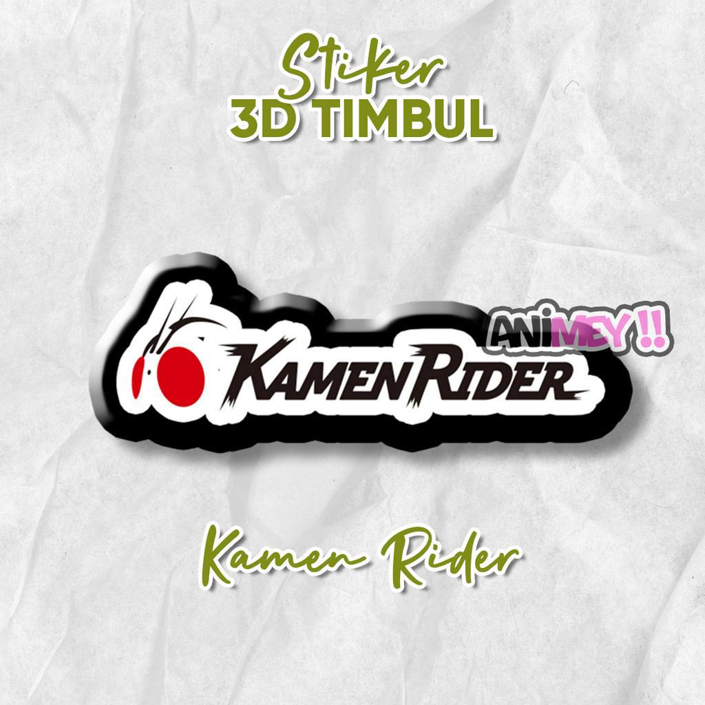 Kamen Rider Logo 3D Emblem Sticker/Anime Gaming Resin Sticker | Shopee ...