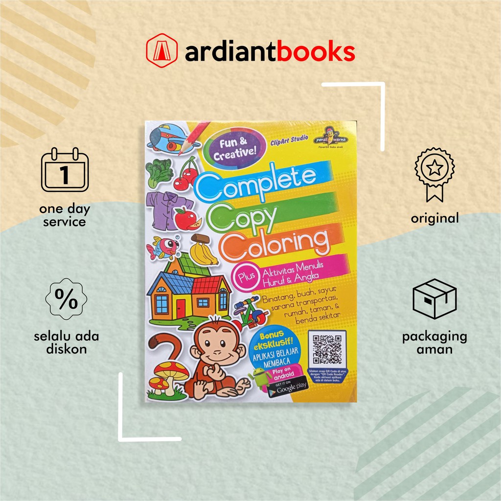 Kindergarten & PAUD Children's Activity Book: Complete Copy Coloring ...