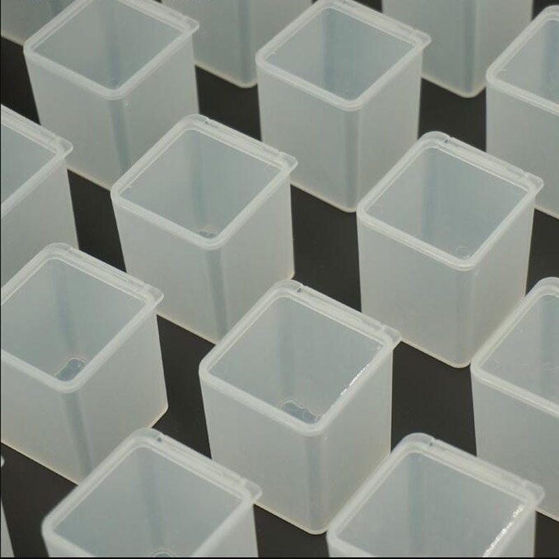 Hama Beads 20pcs PP Box Iron Beads 2.6mm 5mm Frosted Transparent ...