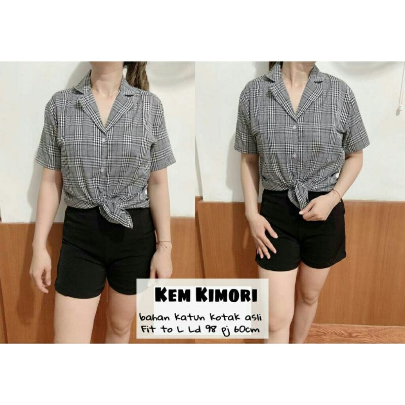 KEMEJA Ms Kem Kimori Box BLOUSE Shirt Women | Shopee Philippines