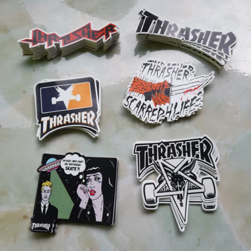 Thrasher Stickers/pack Stickers/thrasher magazine/Helmet Stickers/Motorcycle Stickers/Glass ...