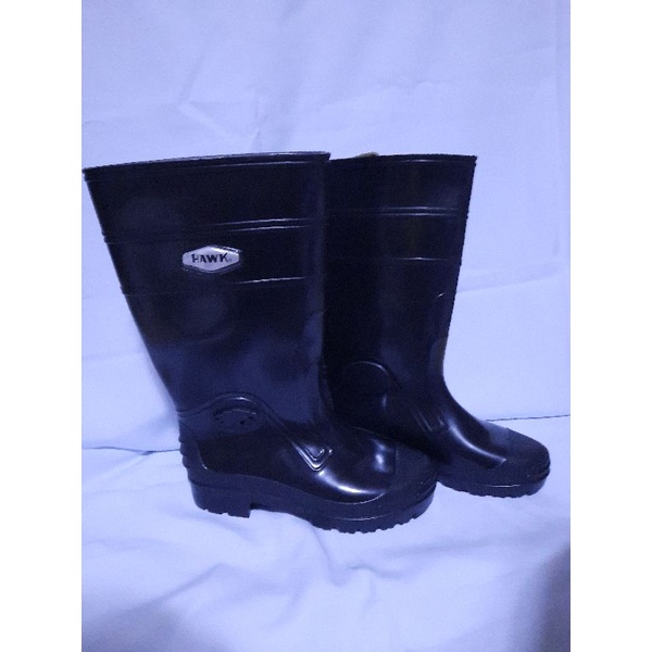 Hawks rubber rain boots (black) | Shopee Philippines