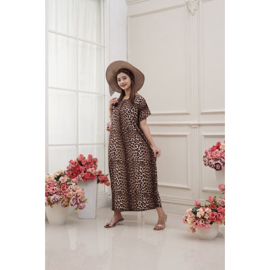Long Homewear Leopard | Shopee Philippines