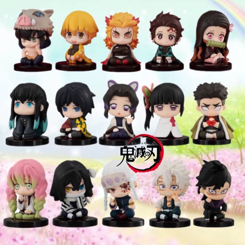 5pcs/Set Demon Slayer Tanjiro Nezuko Zenitsu Inosuke Rengoku Giyu ...