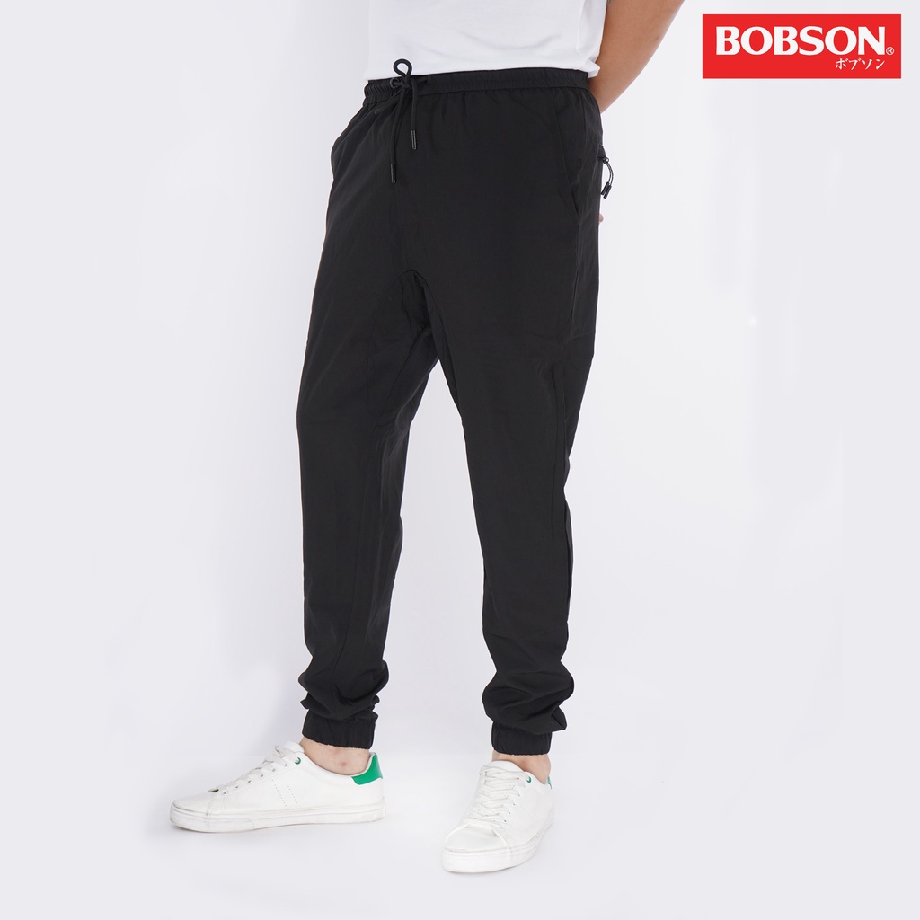 ♧Bobson Men's Basic Non-Denim Jogger Pants 80602 (Black) | Shopee ...