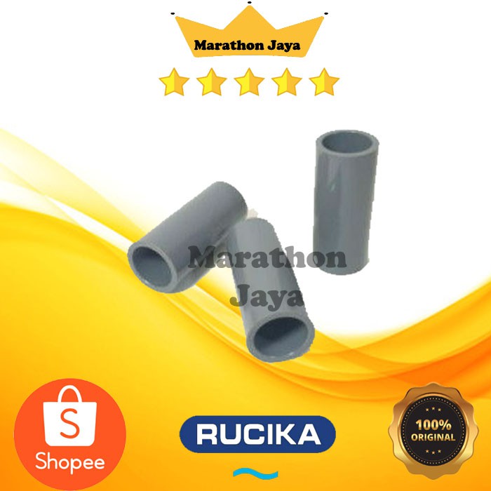 Rucika 1/2 3/4 1 INCH PVC Pipe Connection Socket | Shopee Philippines