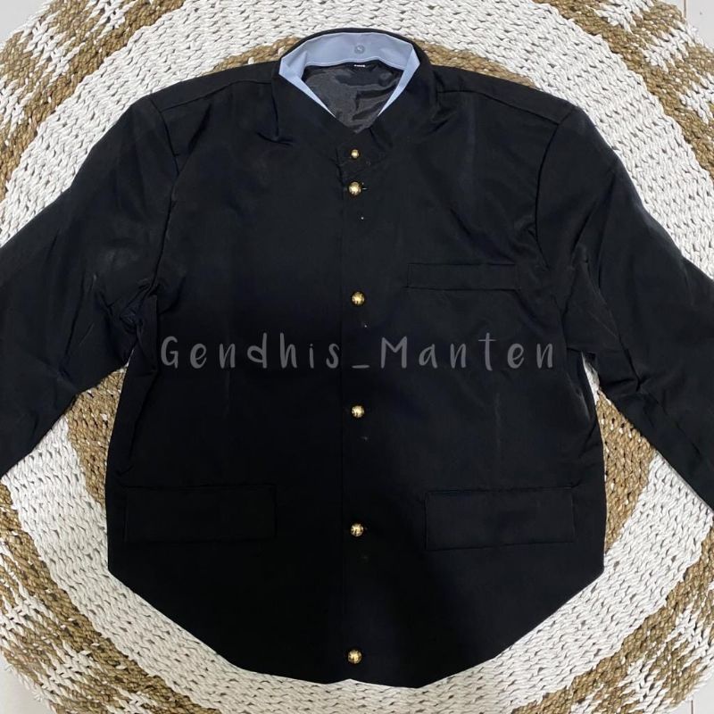 HITAM Javanese Coat/Jogja Coat - Black (Plain) | Shopee Philippines