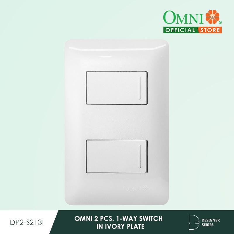 OMNI 2-Way Switch in Ivory Plate - DP2-S213 | Shopee Philippines