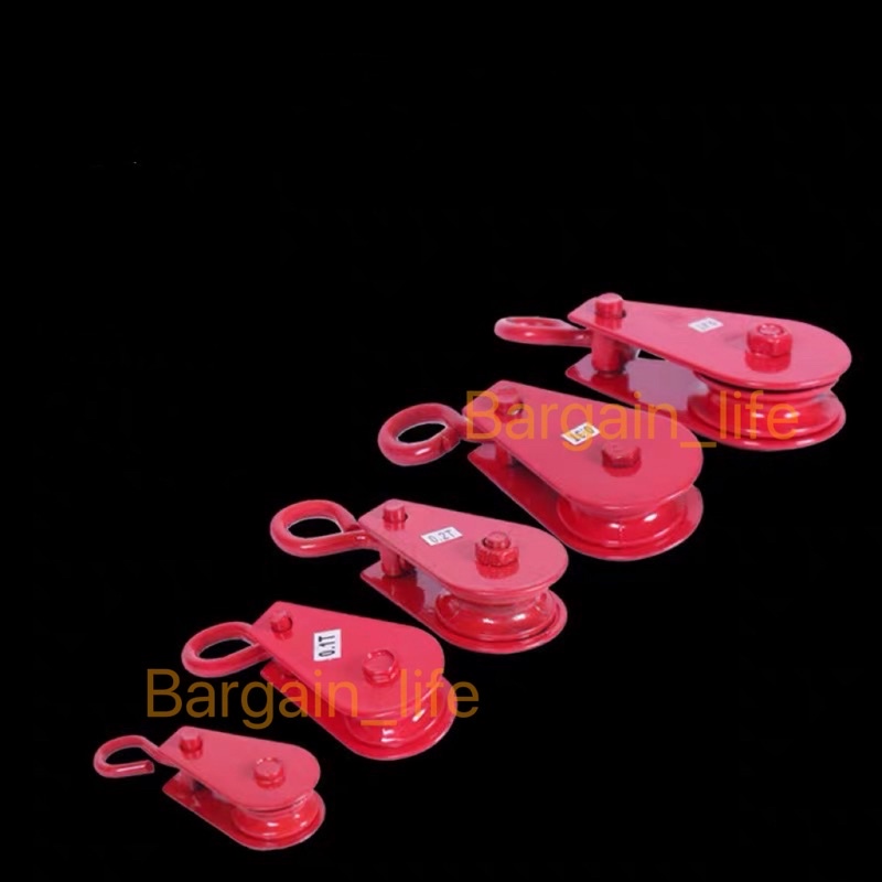 RED METAL CRANE LIFTING PULLEY 100kg, 200kg, 300kg, 400kg+ | Shopee ...