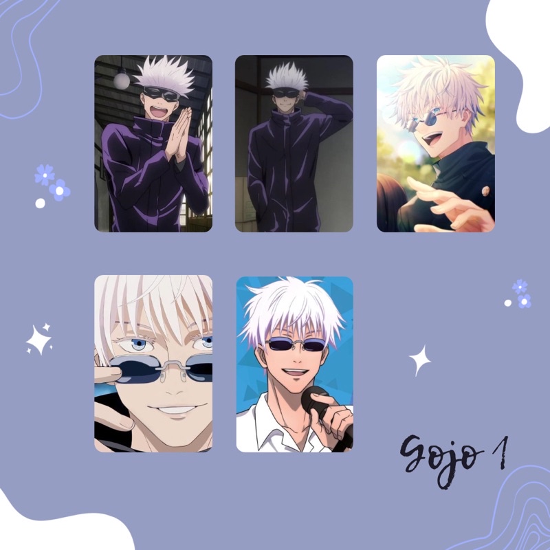 Gojo satoru anime Photocard jujutsu kaisen | Shopee Philippines