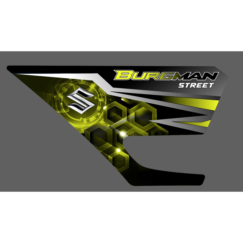 Suzuki Burgman Street Side Panel(2pcs):Motorcycle Decals, Laminated, NO ...