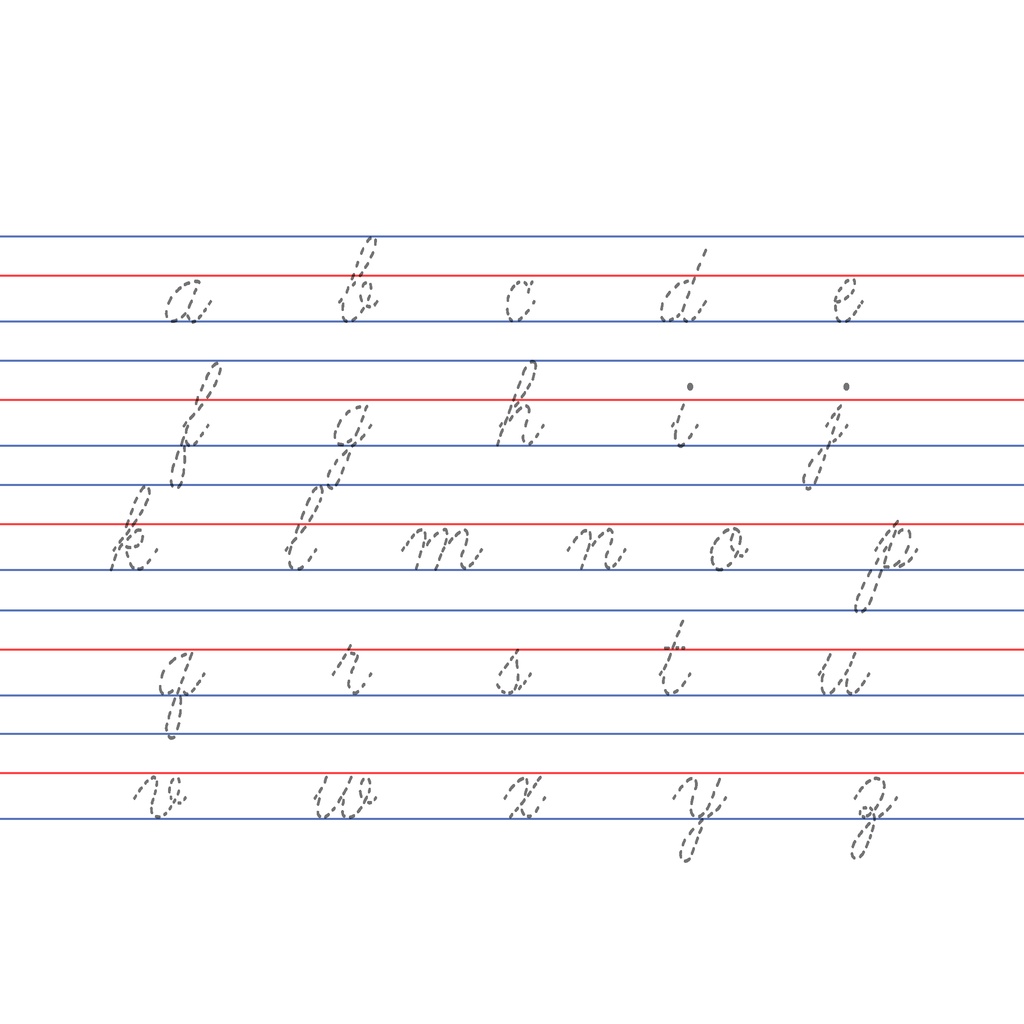 Cursive Tracing Pad Personalized Name and Alphabet Small / Capital ...