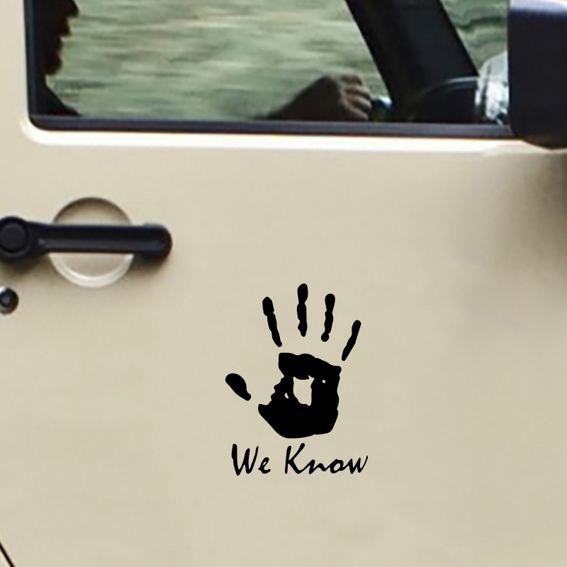 We Know Dark Brotherhood Reflective Car Sticker Fashion Car Body Window ...