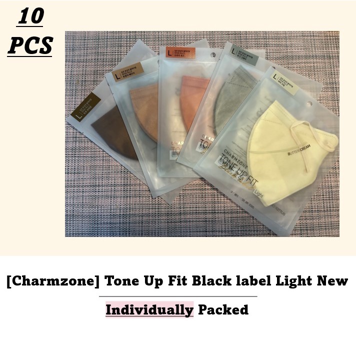 [Charmzone] Korean Mask Tone Up Black Label Light Fit Masks Color Korea ...