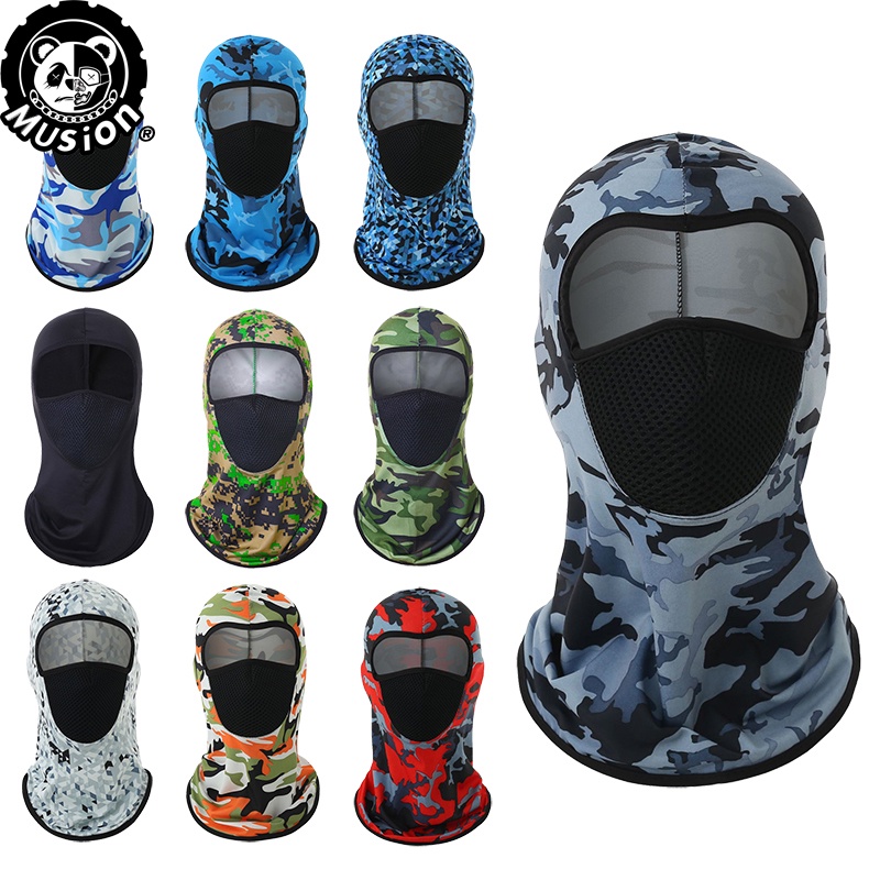 Musion Outdoor Windproof motorcycle Balaclava Full Mask Cycling Face ...