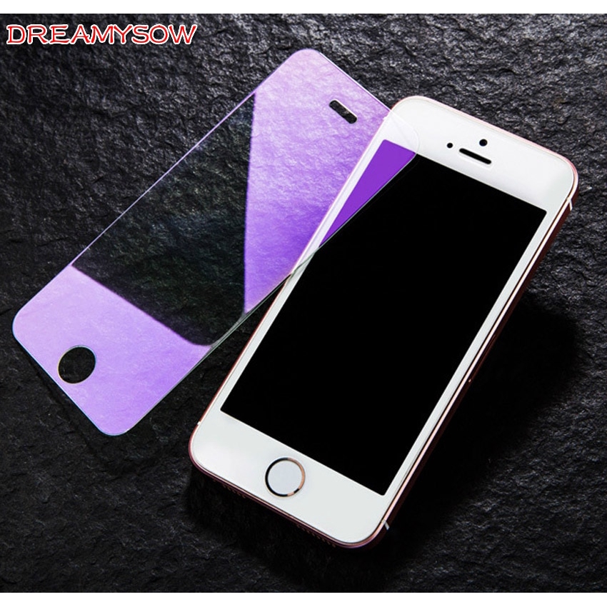 Anti Blue Light Tempered Glass Compatible For iPhone 7 8 6 6S Plus ...