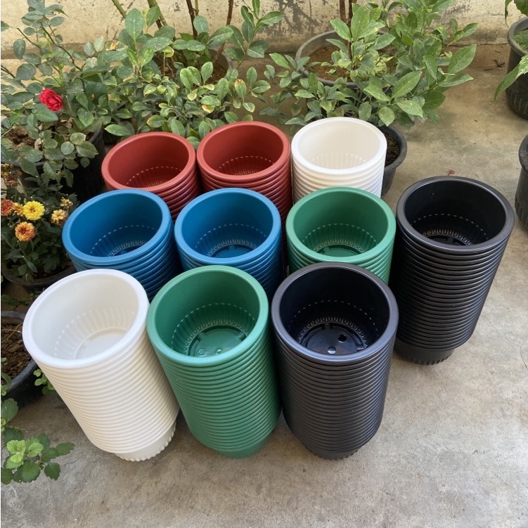 Set of 12 Pcs 6.5*4"Pots Flower Pots Small round Garden Vertical Pot ...