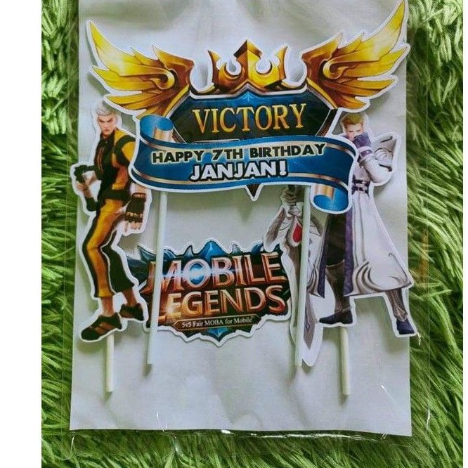 Mobile Legend Cake Topper with Name and Age of Celebrant Actual Picture ...