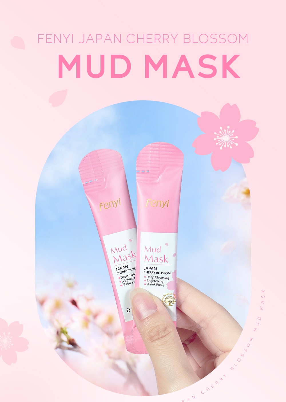 Fenyi Cherry Blossom Mud Mask Cleansing Blackhead Oil Control ...