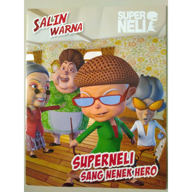 Coloring Book: Super Neli the Grandma Hero | Shopee Philippines