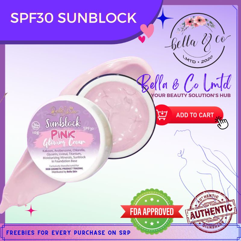 Bella Skin Sunblock Pink 10g and 30g | Shopee Philippines