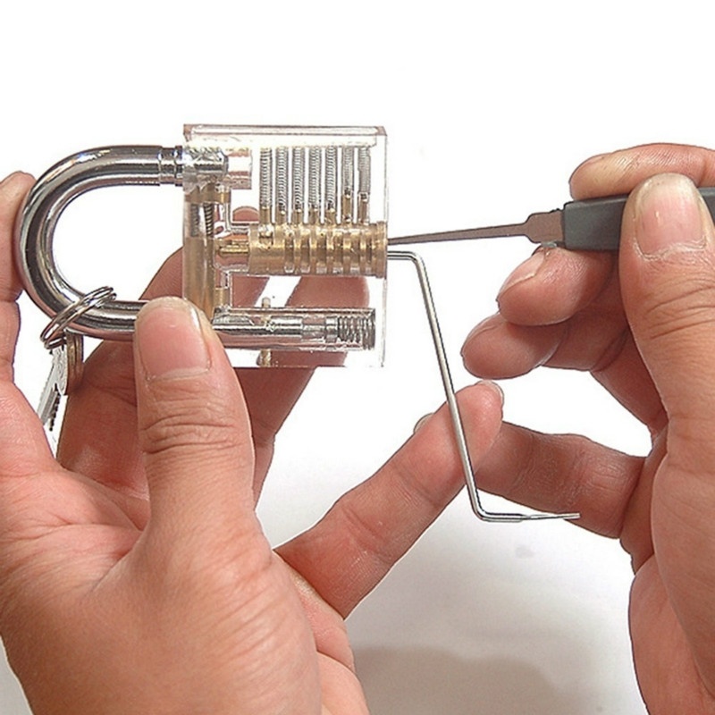 Transparent Cutaway inside view Practice Padlock Visible View Lock ...