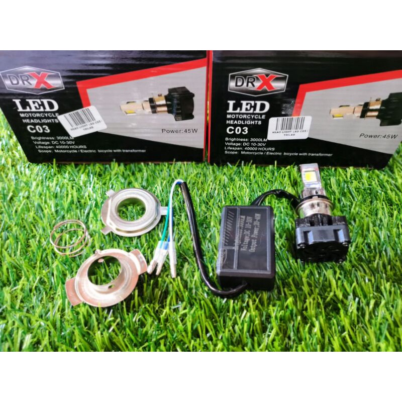 DRX LED Headlight C03 (Tri-Led) | Shopee Philippines