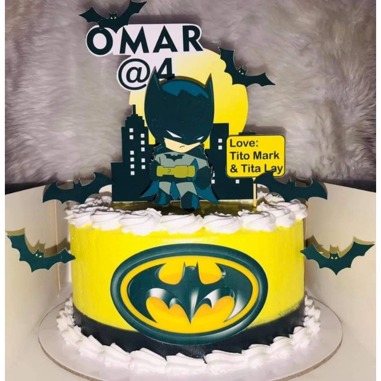 BATMAN CAKE TOPPERS Customized | Shopee Philippines