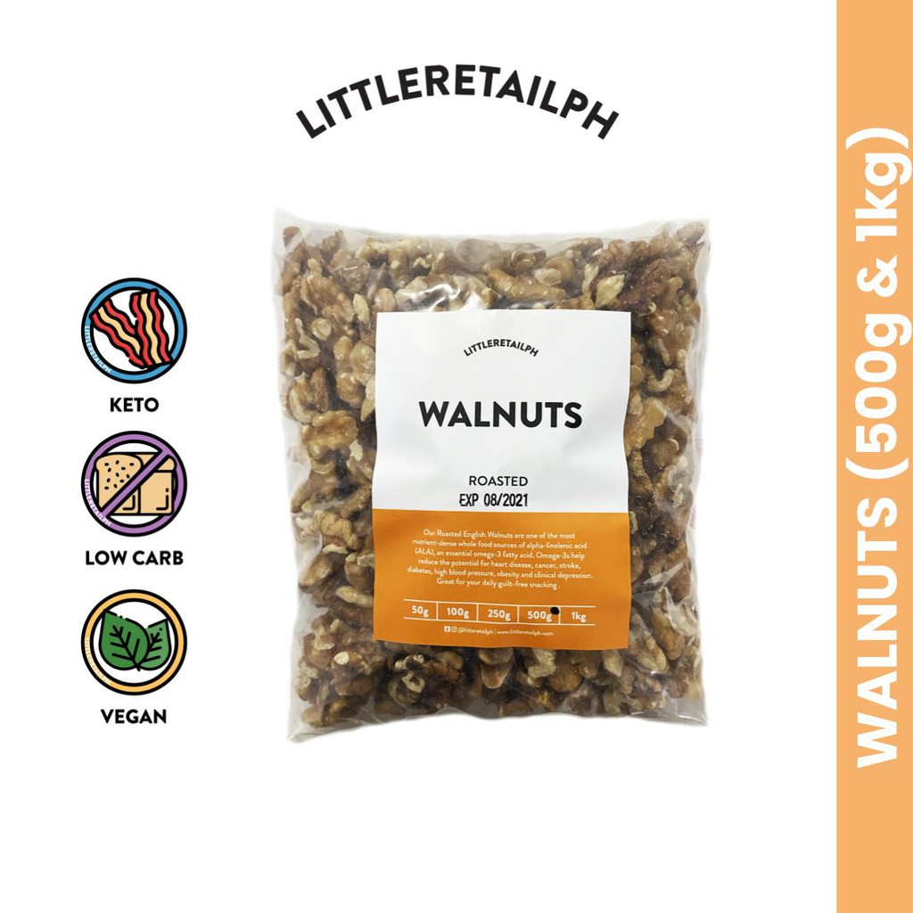Roasted Walnuts (500g & 1kg) Keto & Low Carb Approved | Shopee Philippines