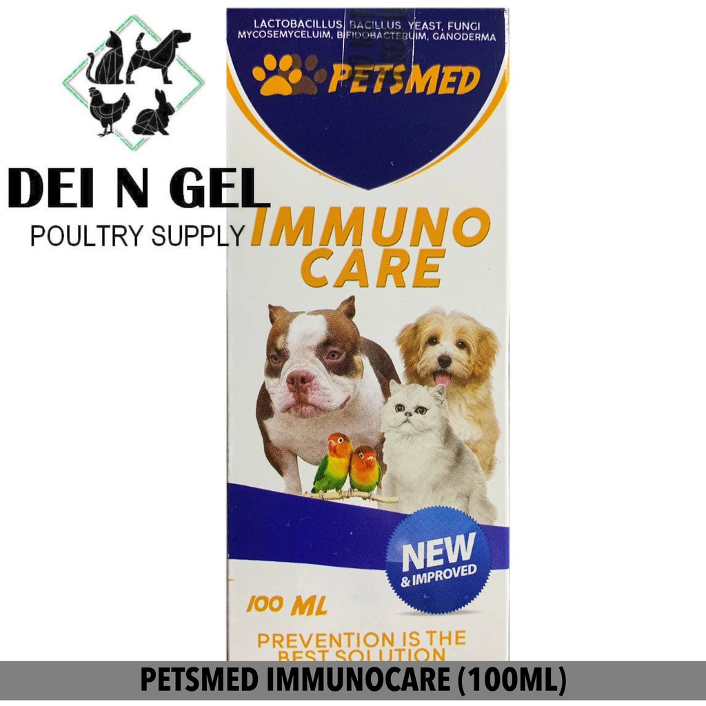 PETSMED IMMUNO CARE SYRUP FOR DOG, CAT & BIRD (100ML) | Shopee Philippines