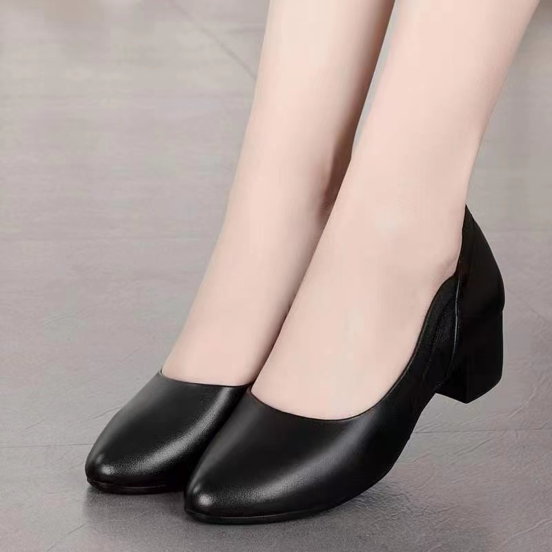 black shoes high heels #624 FASHION SHOES school shoes for ladies ...