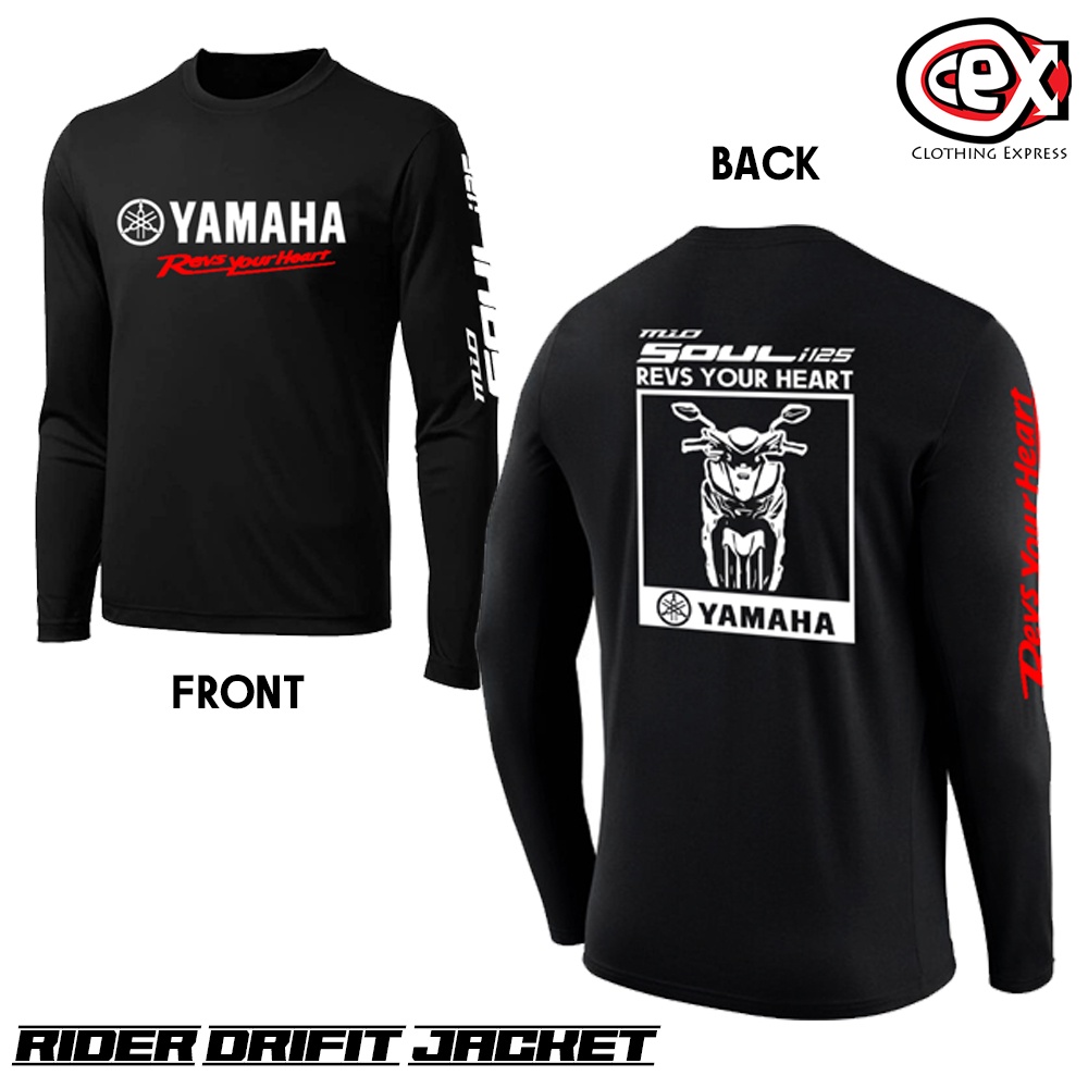 Yamaha Mio i 125 Drifit Customized Long Sleeve Motorcycle Rider Jacket ...