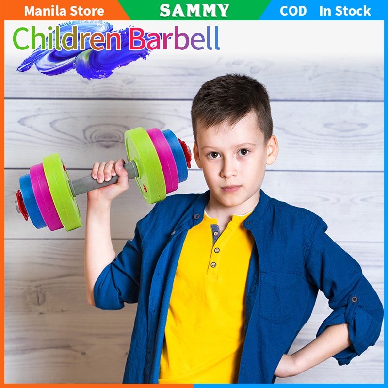 Adjustable Weights Children Barbell Set Kids Dumbbell Set Family ...