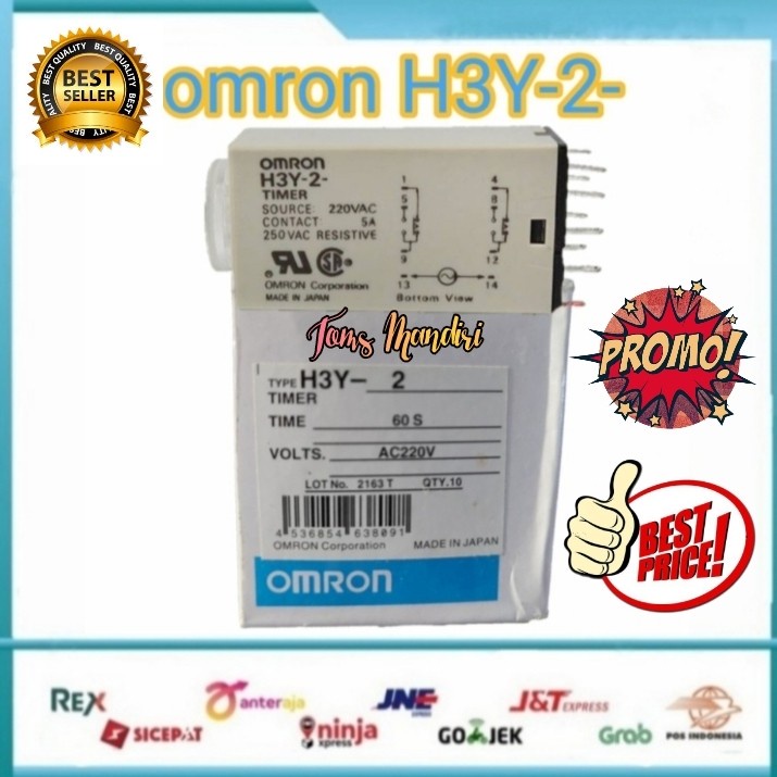 Omron H3Y-2 220v 60s Relay Timer | Shopee Philippines