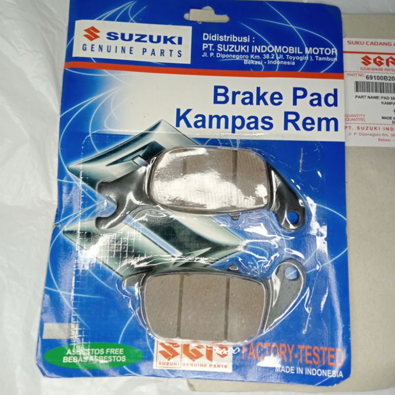 REAR BRAKE PAD SUZUKI RAIDER 150 CARB GENUINE (SGP) | Shopee Philippines