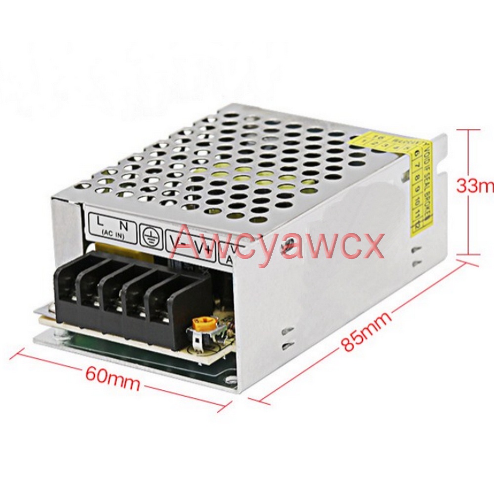 DC 5V 12V 24V 1A 1.25A 2A 3A 4A 5A Universal Regulated Switching Power Supply LED Light belt ...