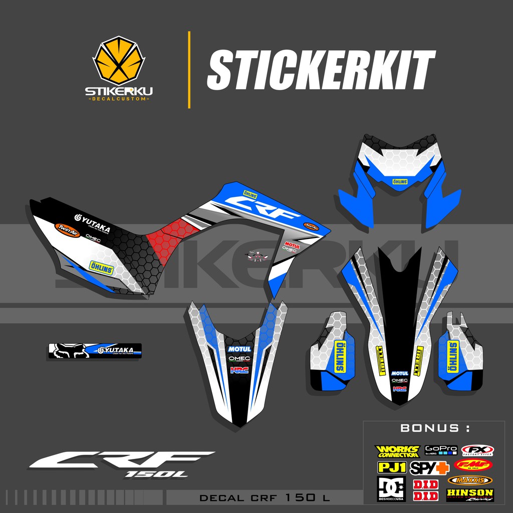 Crf 150L DECAL / CRF 150 L STICKER / TRAIL / SUPERMOTO / CRF SUPERMOTO ...