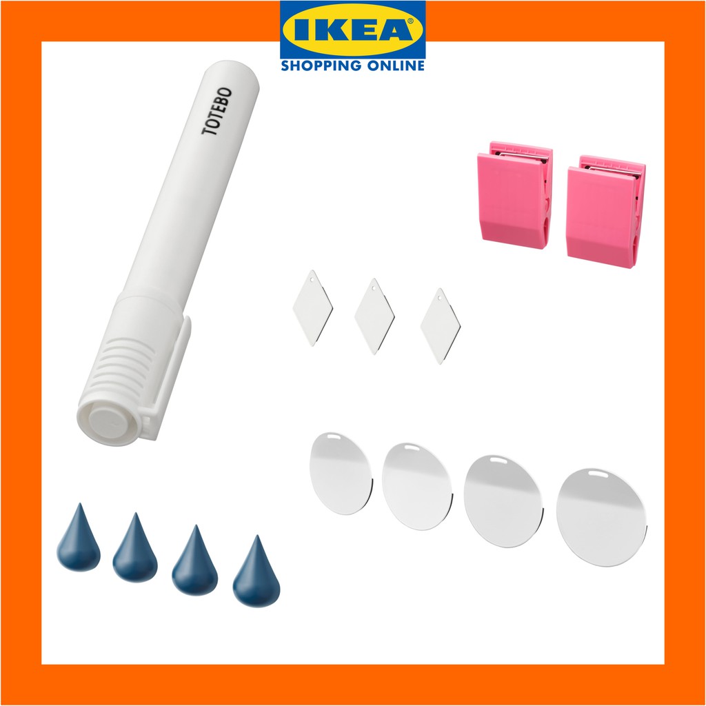 Authentic IKEA fast delivery, paper clip magnet, TOTEBO chalk pen ...