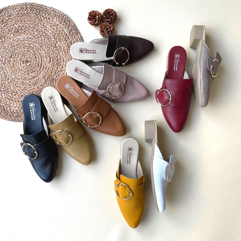 GENUINE LEATHER - OLLAC Series Tutong Wedges GENUINE LEATHER | Shopee Philippines