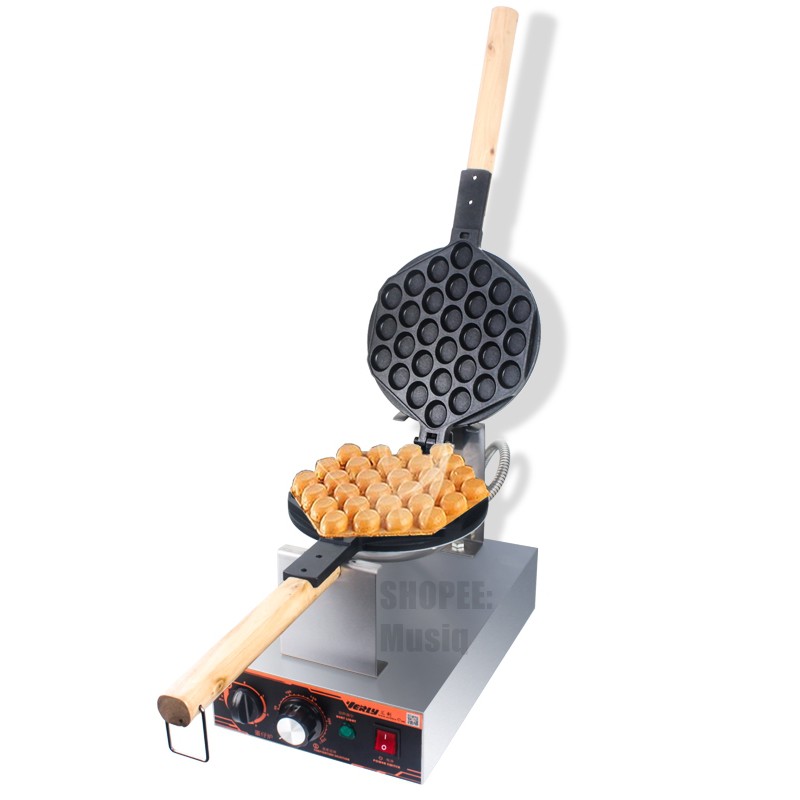 VERLY Electric Egg Bubble Waffle Maker Machine Temperature Adjustable ...