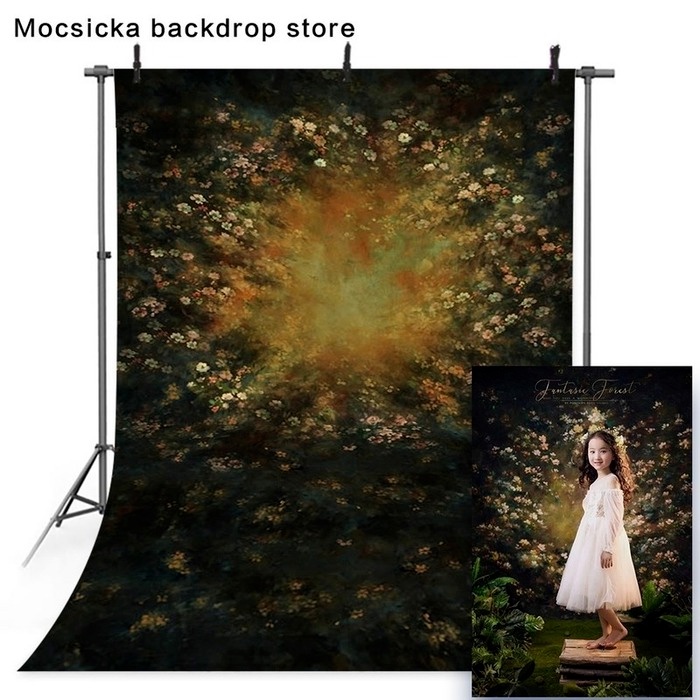 Retro Oil Painting Backdrop for Photography Abstract Texture Children ...