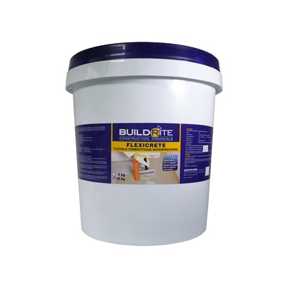 BUILDRITE FLEXICRETE(5kg/18kg)FLEXIBLE CEMENTITIOUS WATERPROOFING 2K | Shopee Philippines
