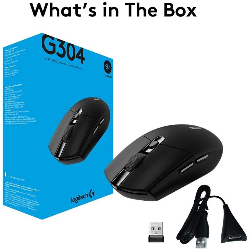 Logitech G 304 Lightspeed Wireless Gaming Mouse, 12,000 DPI ...
