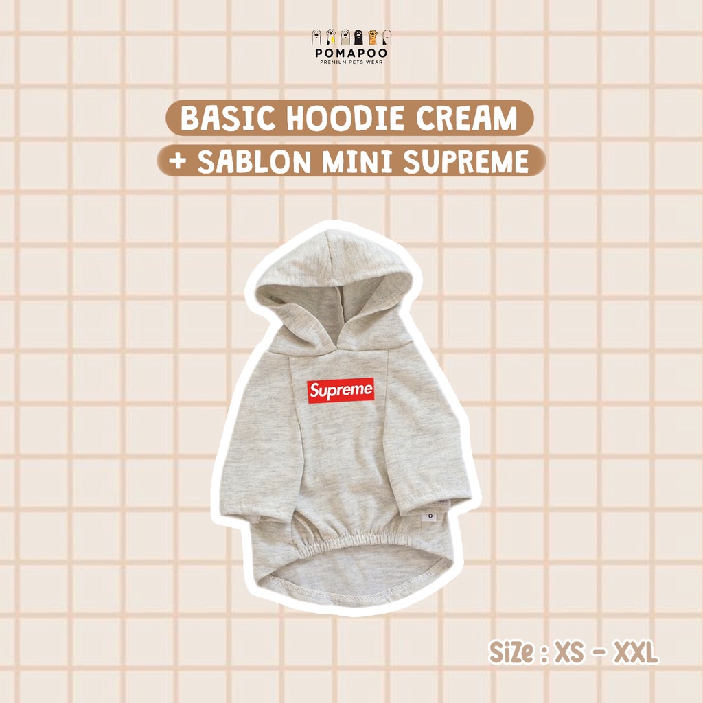 POMAPOO - Basic Hoodie Cream Cat and Dog Clothes | Shopee Philippines